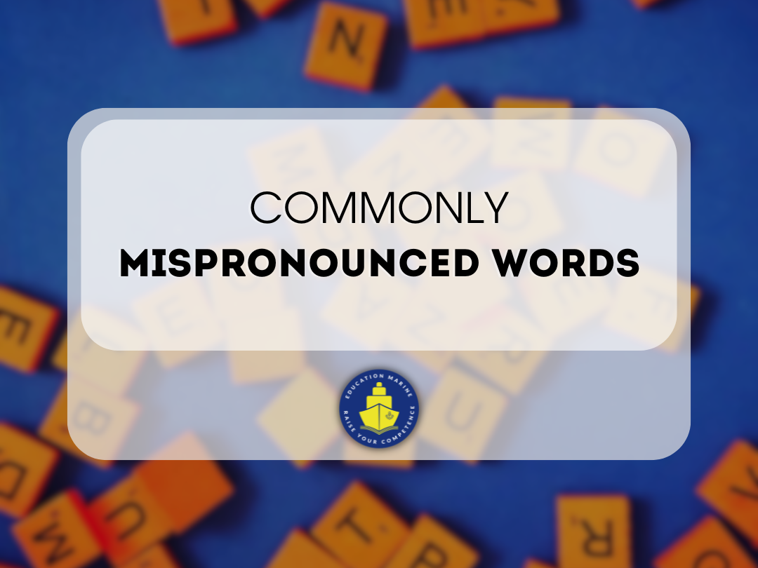 Commonly confused words in English — Education Marine